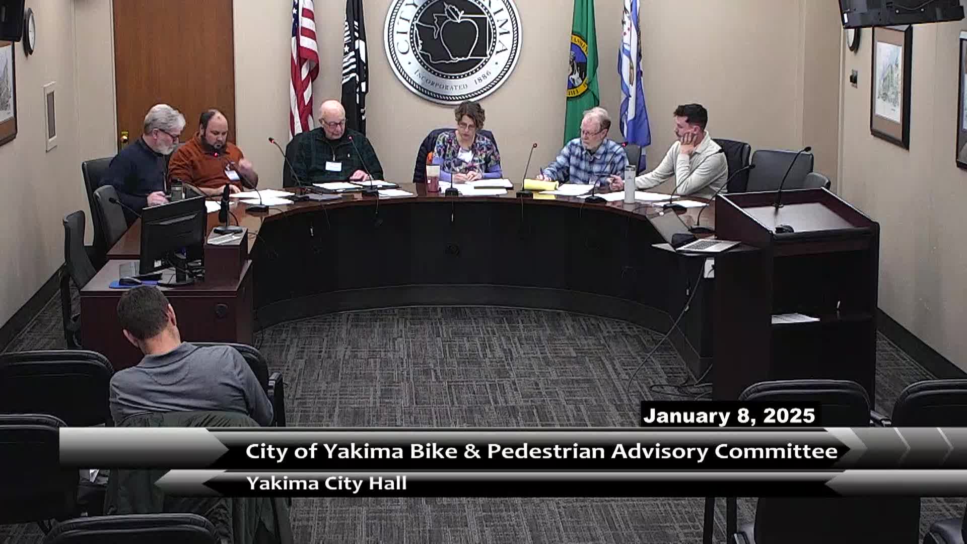 City of Yakima Bike and Pedestrian Advisory Committee 01-08-25