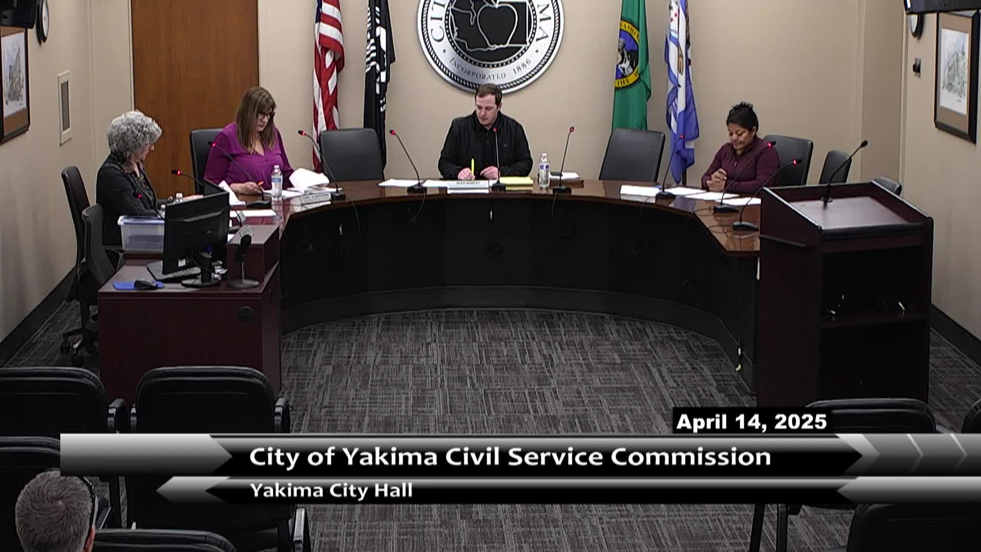 City of Yakima Civil Service Commission 04-14-25